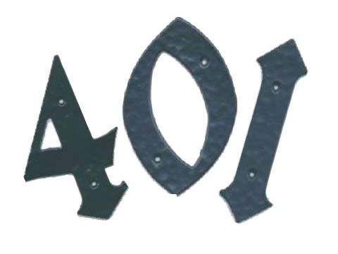 new 10 inch house numbers from Klassen Bronze Ltd